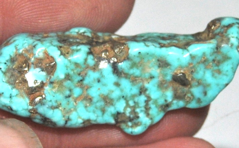 Mexican Turquoise with Pyrite - Lapidary Slab