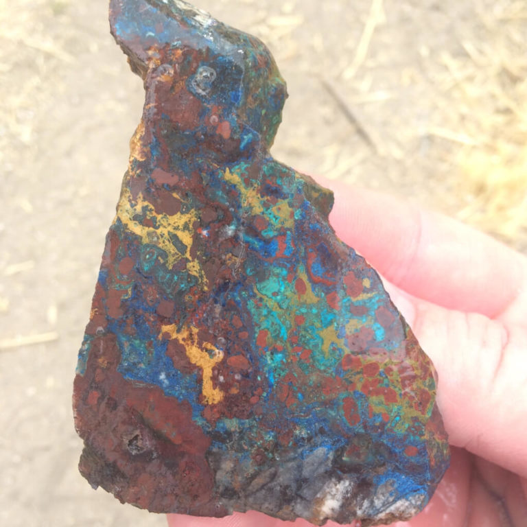 Parrot Wing Chrysocolla - Lapidary Slab