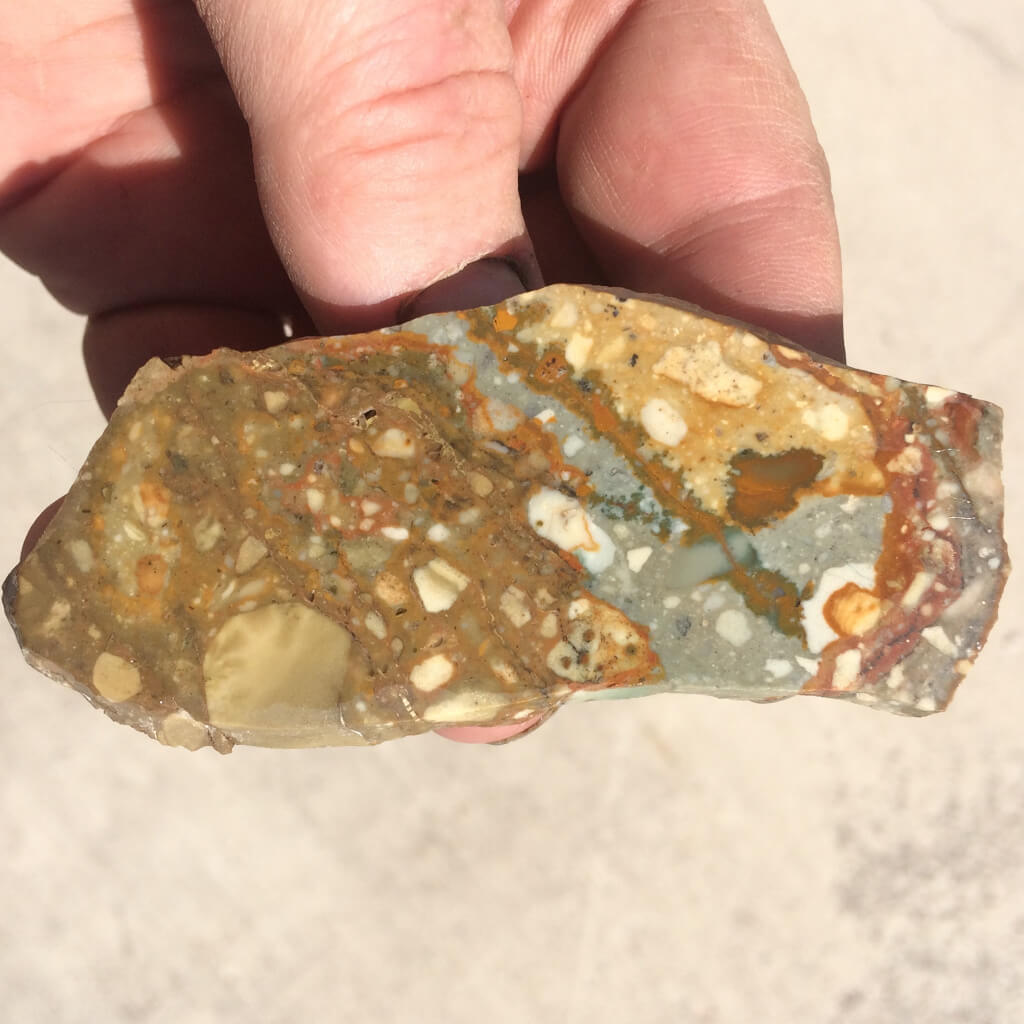 Rocky Butte Picture Jasper - Lapidary Slab