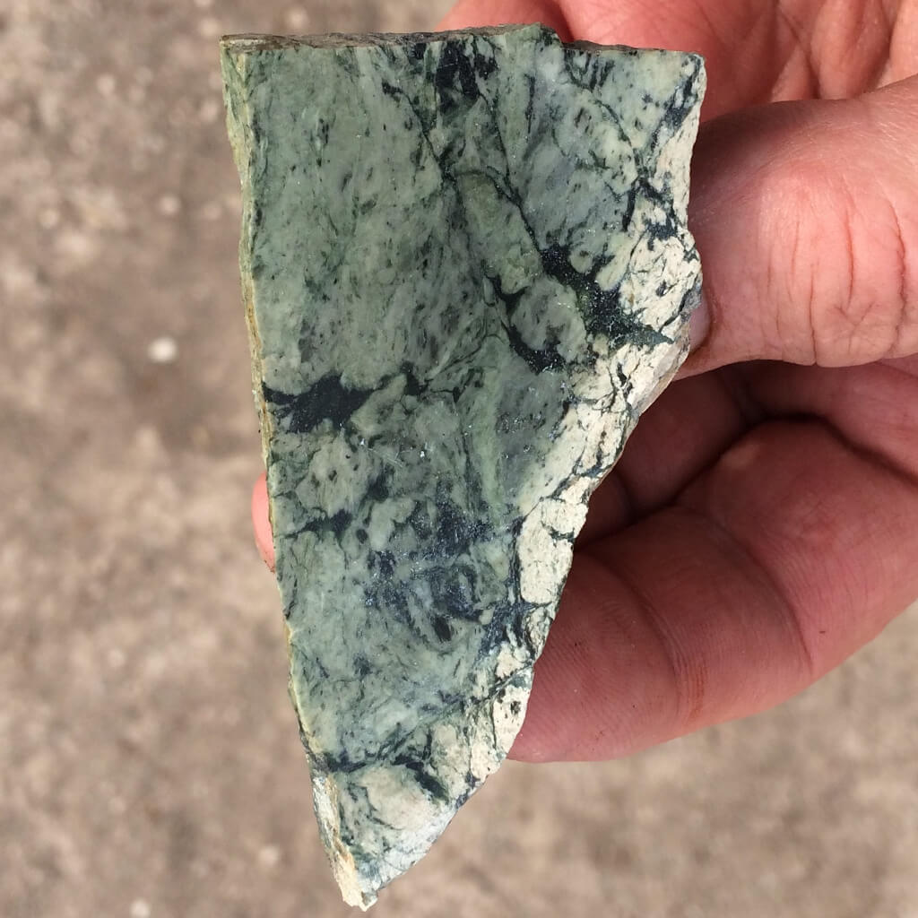 Snowy Jade - Lapidary Slab
