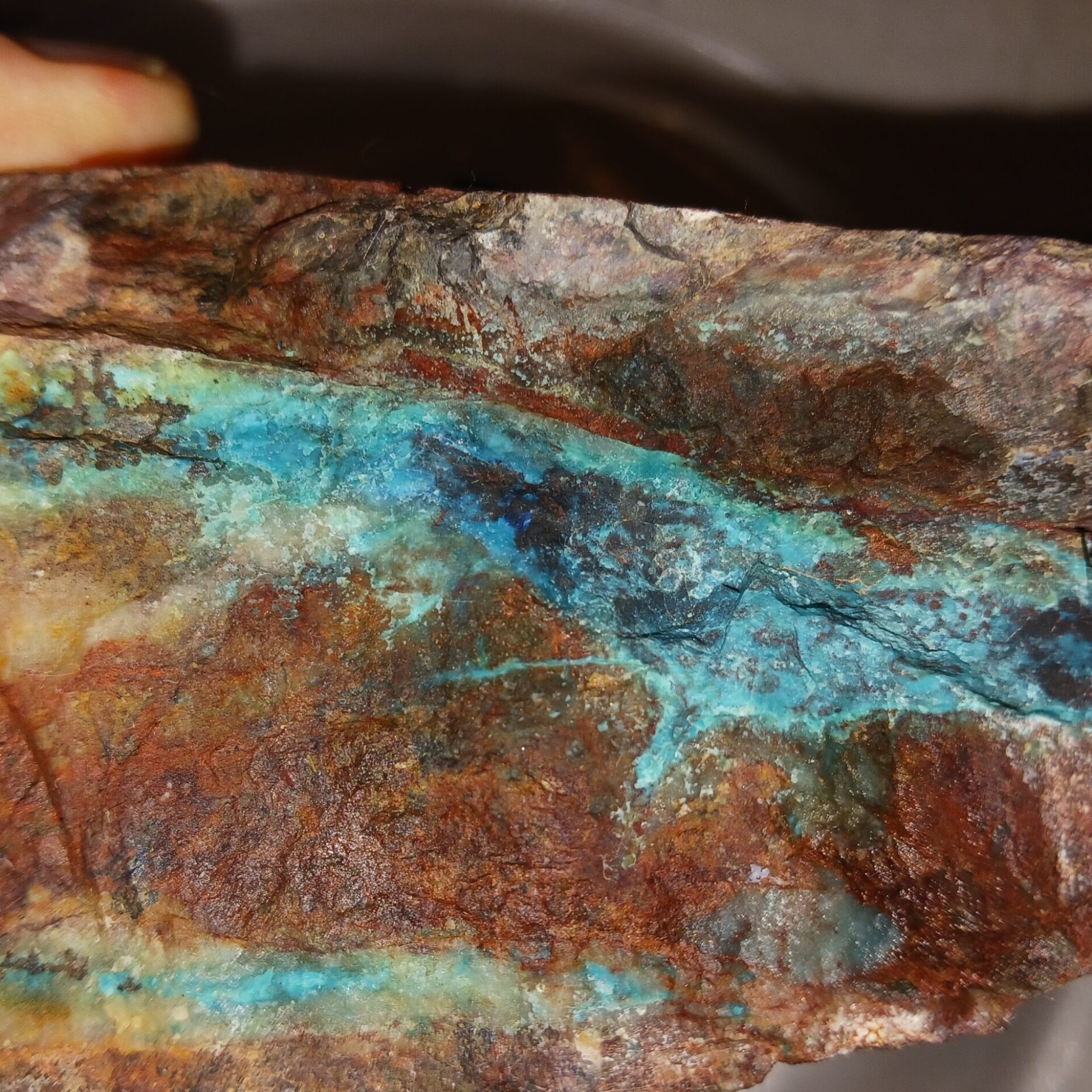 Hummingbird Mine Shattuckite / Chrysocolla - Lapidary Slab